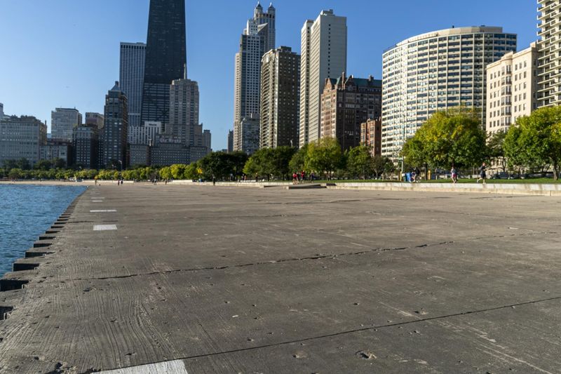 Chicago Downtown Skyline Harbor HDRi Maps and Backplates