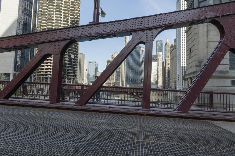 Chicago Overpass with City High Rise Buildings HDRi Maps and Backplates