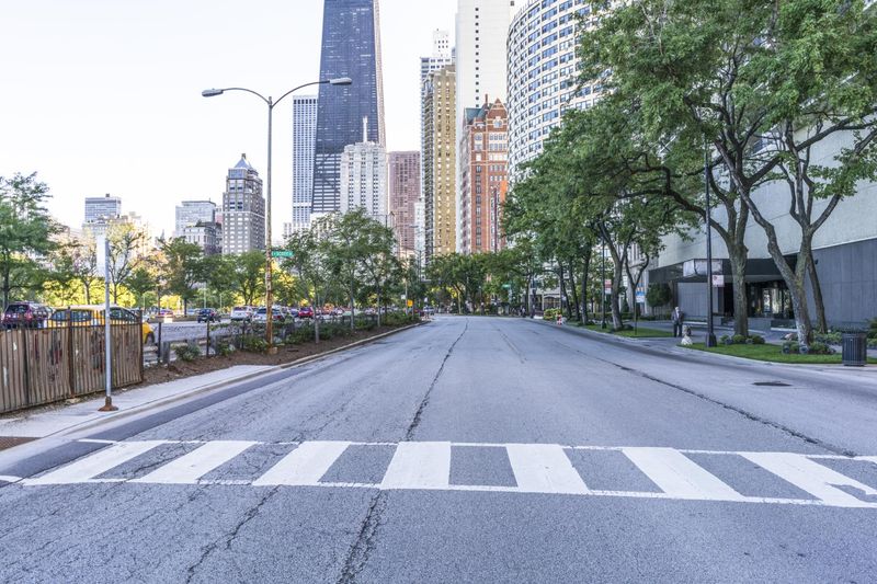 Chicago Skyline at Dawn: Cityscape HDRi Maps and Backplates