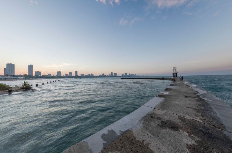 Chicago Skyline at Dawn: Clear Sky and Reflecting Lake HDRi Maps and ...