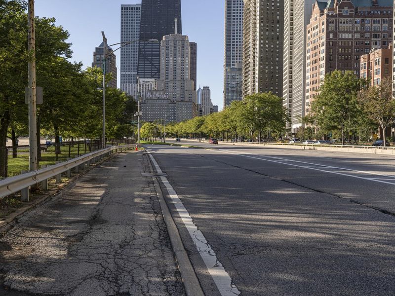 Chicago Skyline in USA HDRi Maps and Backplates