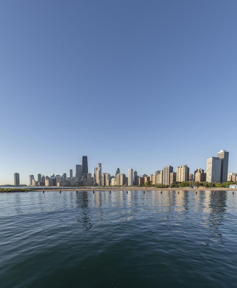 Chicago Skyline Reflected in the Waters on a Clear Day HDRi Maps and ...