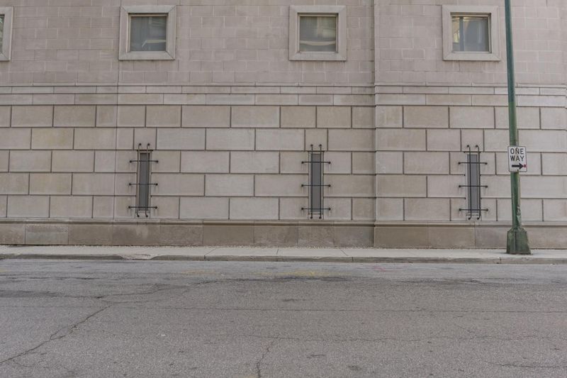 Chicago Urban Brick Wall Building Windows HDRi Maps and Backplates