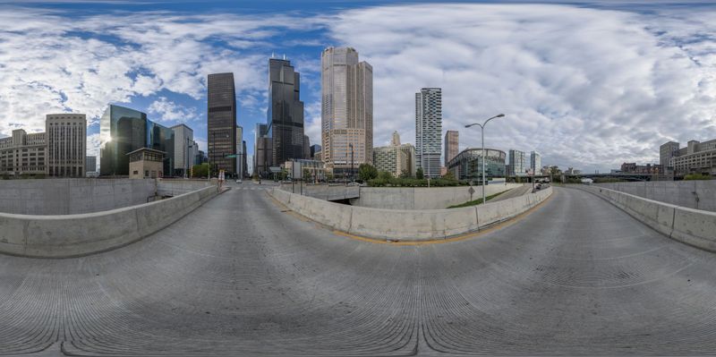 Chicago's Urban Landscape: High-Rise Skyscrapers and City Architecture ...