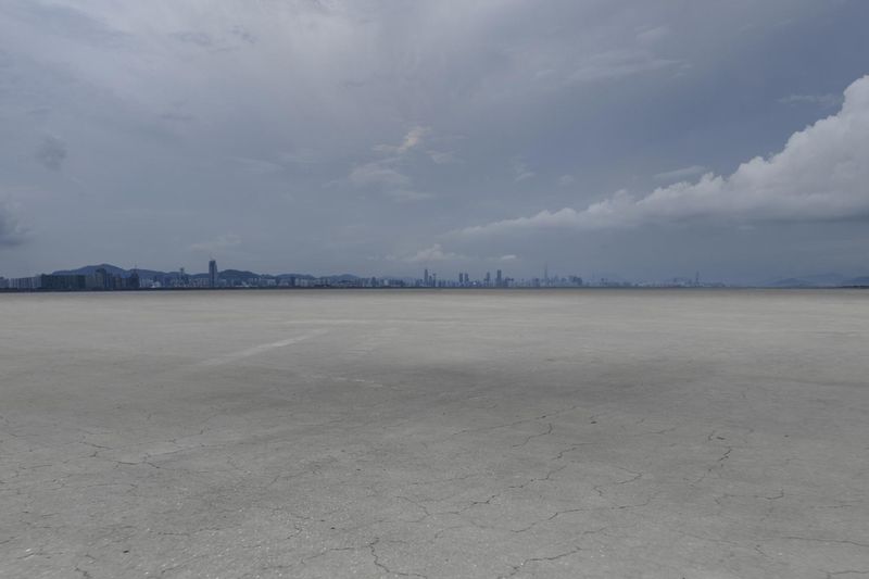 China: Asian Coastal City with Dramatic Skyline HDRi Maps and Backplates