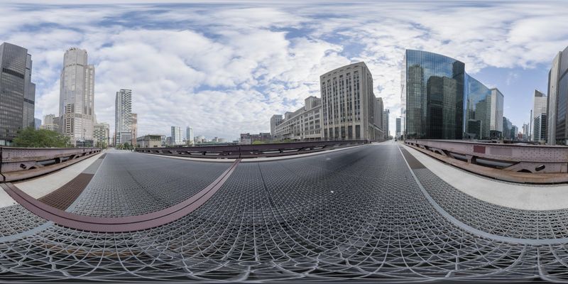The City Bridge: High-Rise Buildings in Chicago's Skyline HDRi Maps and ...