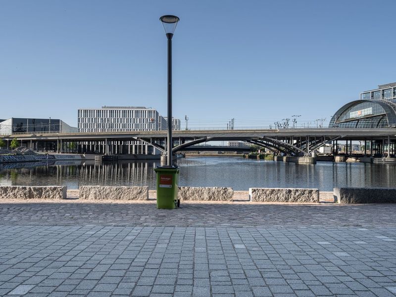 City Life in Berlin: Urban Archtitecture and Modern Design on a Clear ...