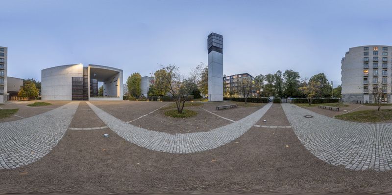 City Life in Europe: Modern Architecture in the Dark HDRi Maps and ...