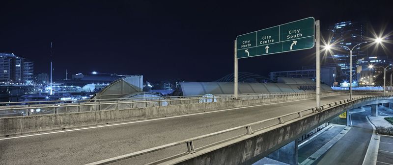 City Night Skyline at Midnight HDRi Maps and Backplates