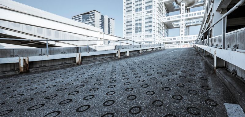 City Road Architecture: Concrete Building HDRi Maps and Backplates