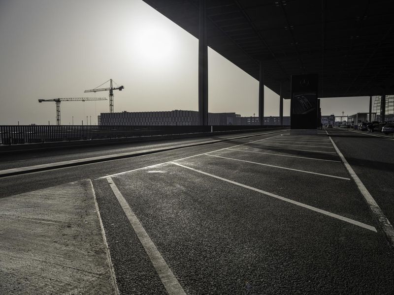 City Road with Monochrome Style HDRi Maps and Backplates