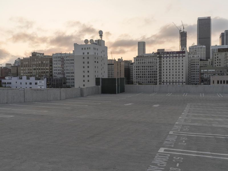 City skyline at dawn with buildings, roads, and infrastructure HDRi ...