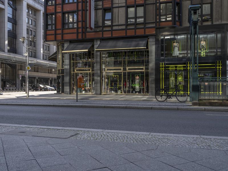 City Street Corner with Bicycles and Building in Berlin, Germany HDRi ...