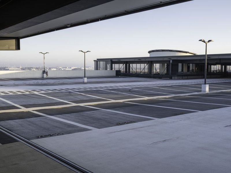 City Street with Shaded Asphalt Road Surface