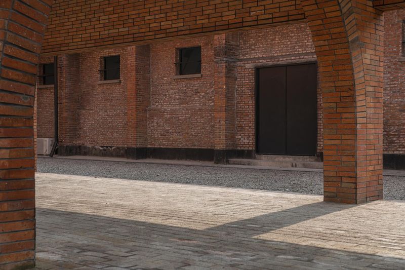 Cityscape Architecture with Brick and Concrete HDRi Maps and Backplates