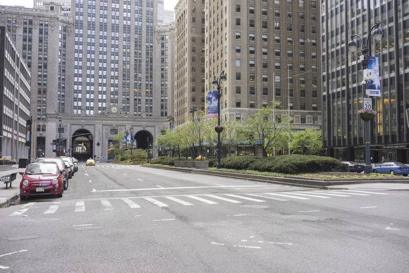 Cityscape of Chicago at Dawn HDRi Maps and Backplates