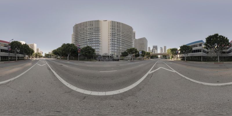 Cityscape Panorama: High-Rise Buildings in the Metropolis HDRi Maps and ...