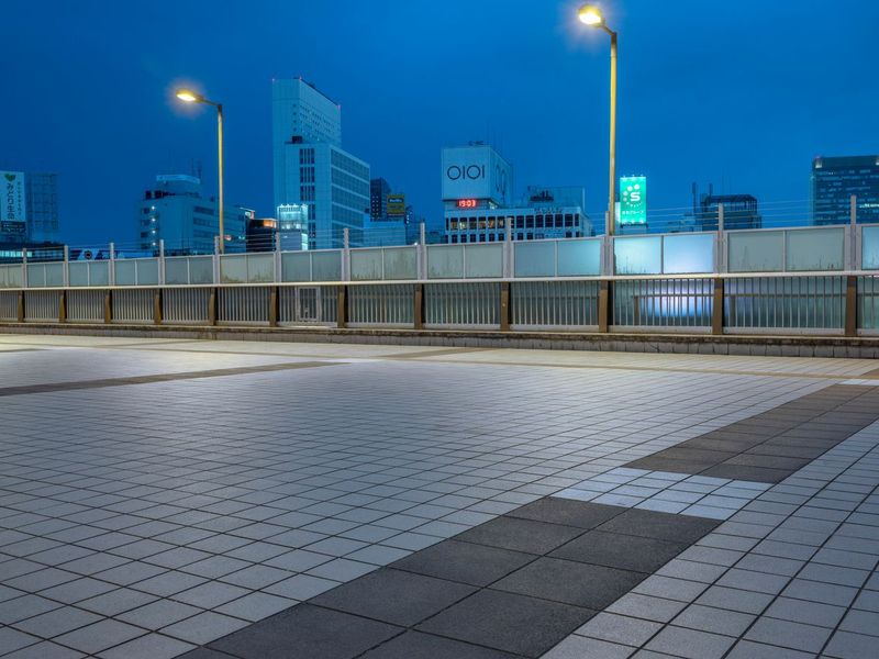 Nighttime Cityscape of Tokyo, Japan HDRi Maps and Backplates