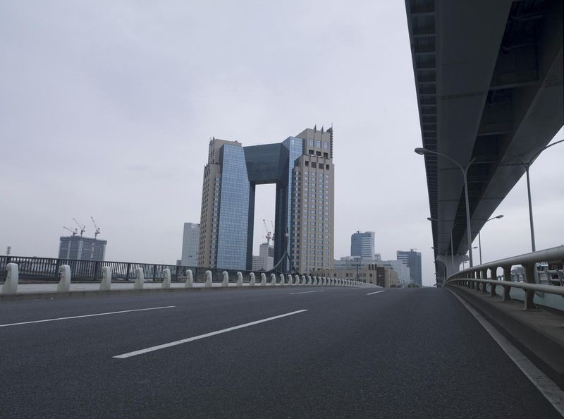 Cityscape of Tokyo with Tall Buildings and Bridges HDRi Maps and Backplates