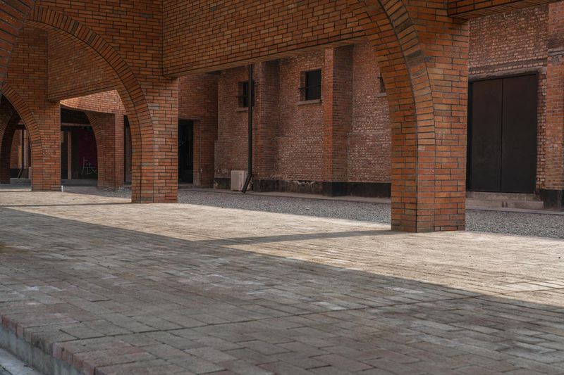 Classic Architecture: A Brick Wall in the Art District of Shanghai HDRi ...