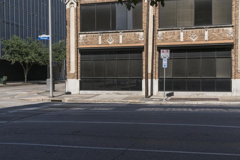 Classic Architecture Storefront in Houston, Texas HDRi Maps and Backplates
