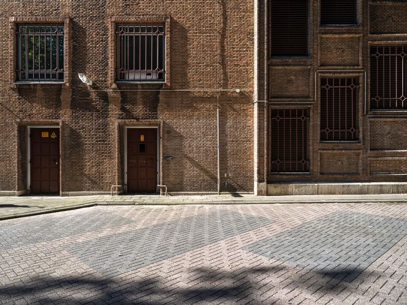 Classic Brick Building in Holland, Europe HDRi Maps and Backplates