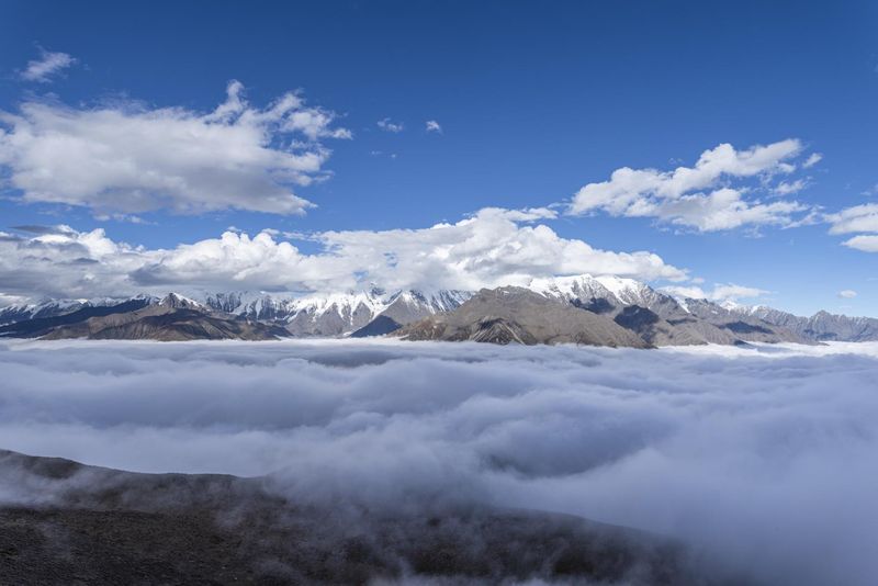 Above the Clouds: Aerial View of Mountains in China HDRi Maps and ...
