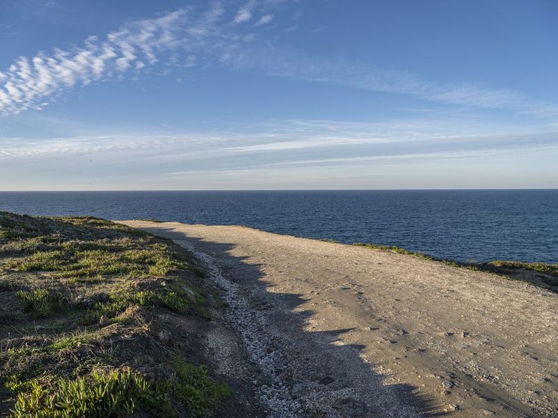 Clear Sky: Sand Street with Ocean View HDRi Maps and Backplates