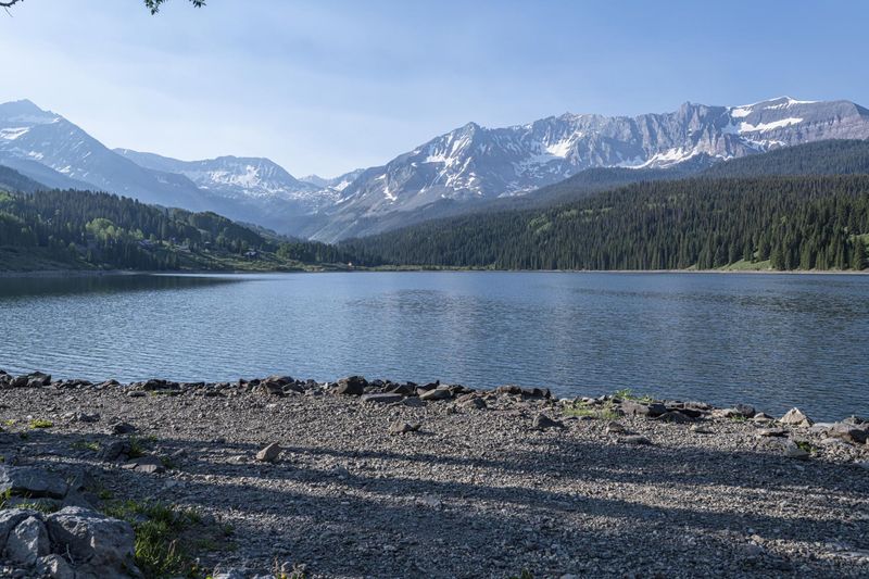 Clear Sky Scenic View of Mountain Range - HDRi Maps and Backplates
