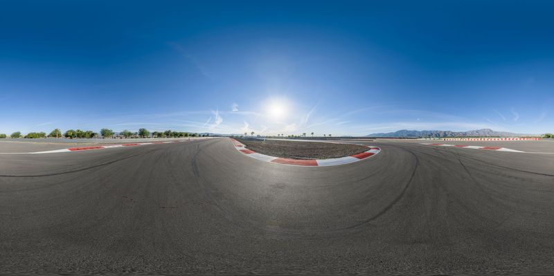 Clear Sky, Sunny Day: Racing on the USA Race Track HDRi Maps and Backplates