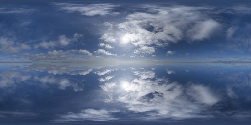 Clouds and Open Spaces: A Sky Dome View HDRi Maps and Backplates