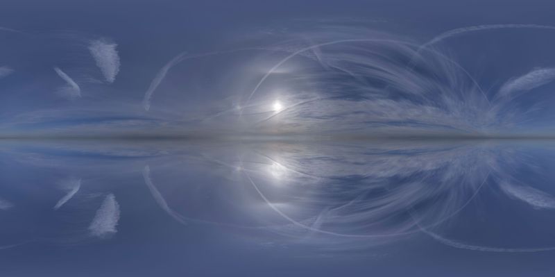 Cloudy Skies Over Open Spaces and Sky Domes HDRi Maps and Backplates