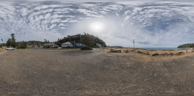 Coastal Beach Open Space: A Sky Full of Clouds HDRi Maps and Backplates