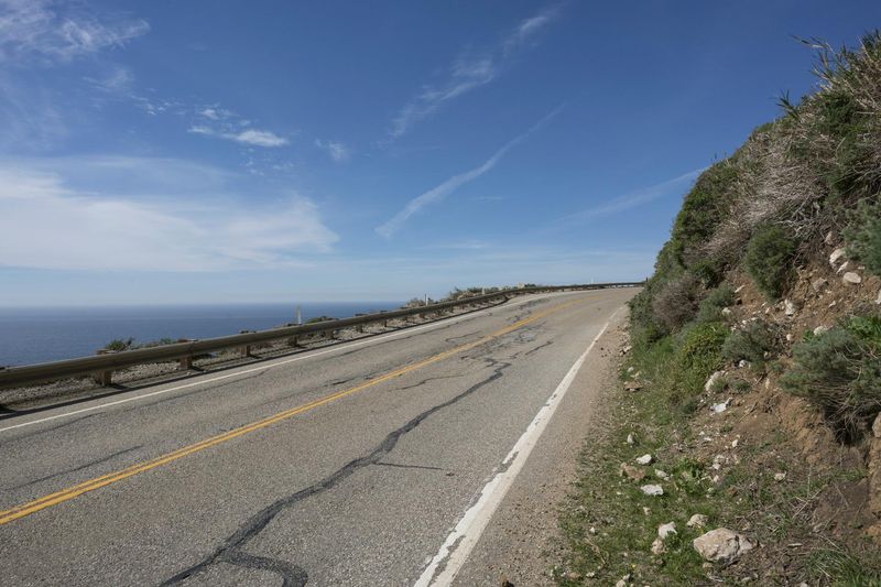 Coastal Highway with Pacific Ocean Views HDRi Maps and Backplates