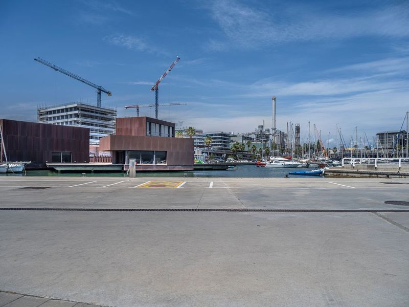 Coastal Jetty in Barcelona's Harbor: Enjoying the Clear Sky - HDRi Maps ...