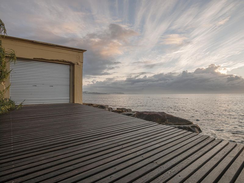 Coastal Landscape at Dawn with Wooden Deck HDRi Maps and Backplates