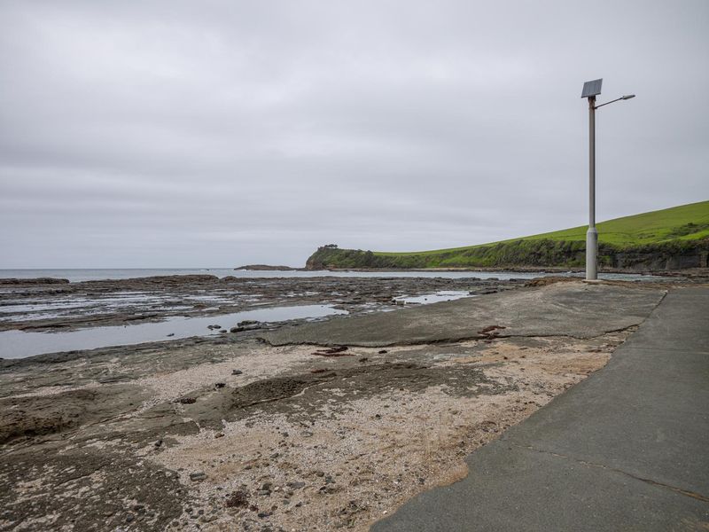 Coastal Landscape with Ocean Path and Grass HDRi Maps and Backplates
