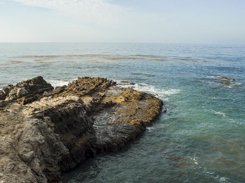 Coastal Landscape with Rock Cliff and Ocean Waves HDRi Maps and Backplates