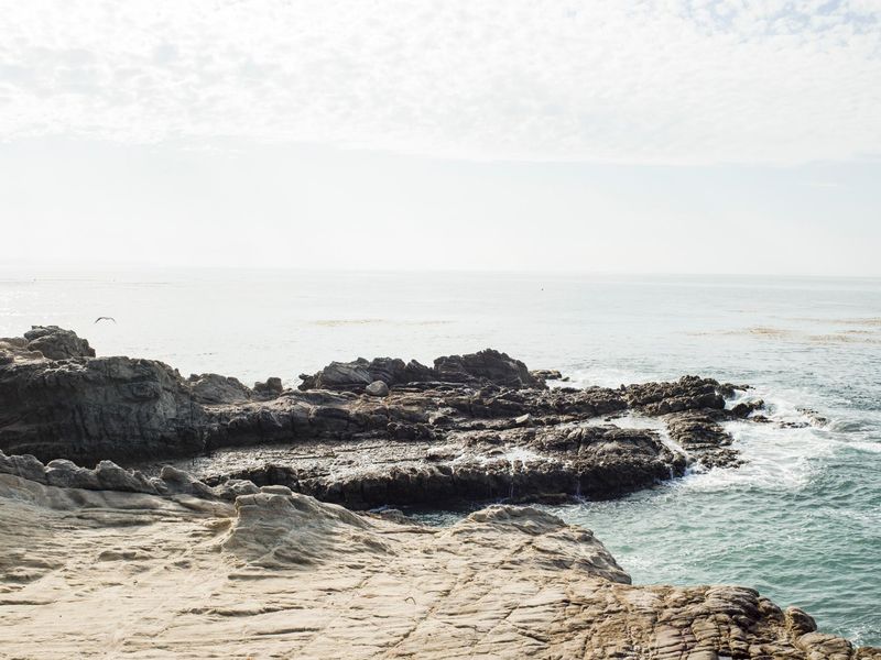 Coastal Landscape: A View of Water During the Day HDRi Maps and Backplates