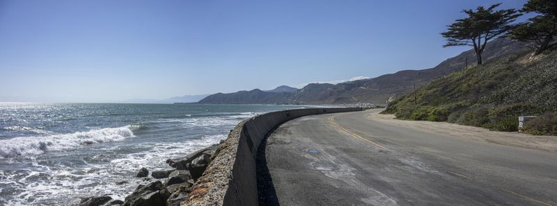 Coastal Road along the California Shoreline HDRi Maps and Backplates