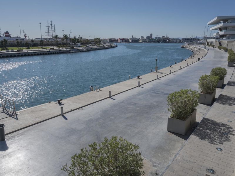 Coastal Road: High Sea Views in Valencia, Spain HDRi Maps and Backplates