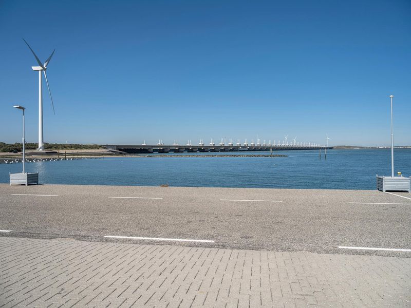 Coastal Road in Holland: Nature and Windmill - HDRi Maps and Backplates