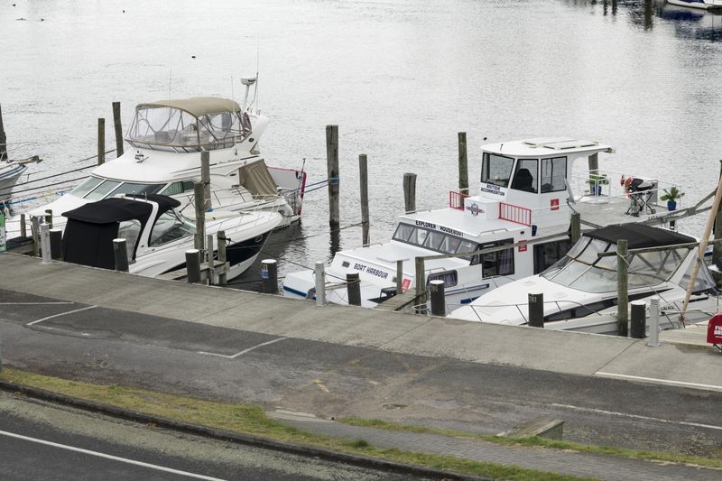 Coastal Road by the Lake: A Scenic View with Boat and Pier HDRi Maps ...