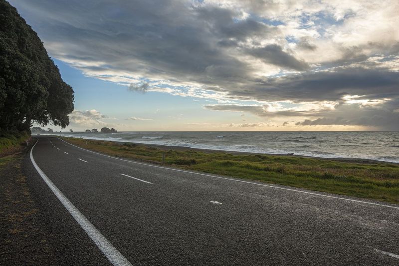 Coastal Road in the Sunlight HDRi Maps and Backplates
