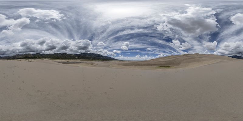 Colorado Desert Landscape: Gloom and Mountains HDRi Maps and Backplates