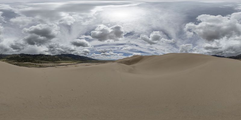 Colorado Desert Landscape: Great Sand Dunes HDRi Maps and Backplates