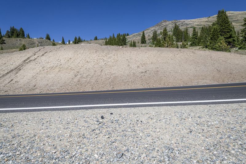 Colorado Highland Road through Mountain Grass HDRi Maps and Backplates