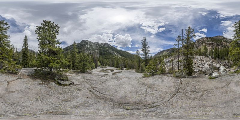 Colorado Landscape: Aspen Forest Views HDRi Maps and Backplates