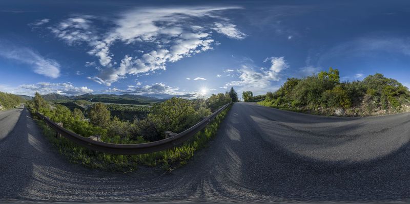 Colorado Landscape with Aspen Trees and Mountains HDRi Maps and Backplates