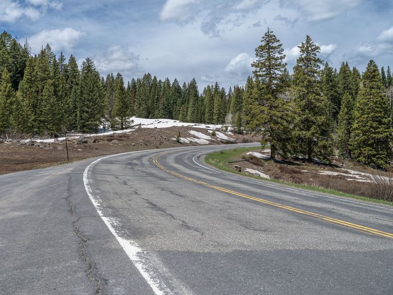 Colorado Landscape: Road in the Snow on a Winter Day HDRi Maps and ...